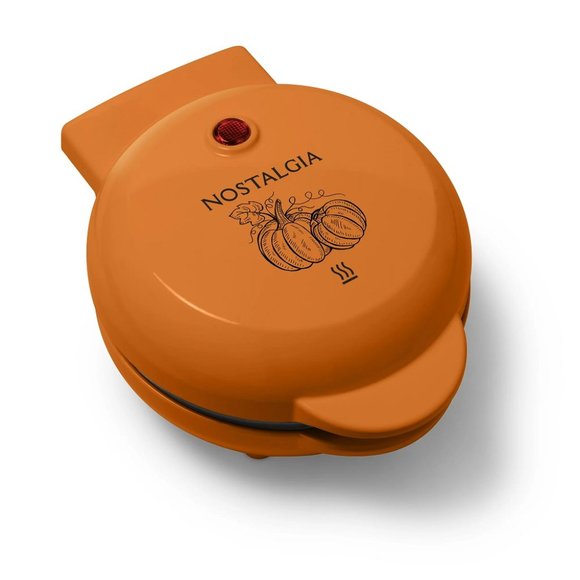Kitchen | Nostalgia My Mini Personal Electric Pumpkin Waffle Maker ...